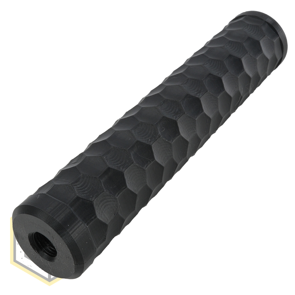 Airgun Moderator Hexagon Long 177 - 22 1/2-20 UNF (33) - Ballistic Designs